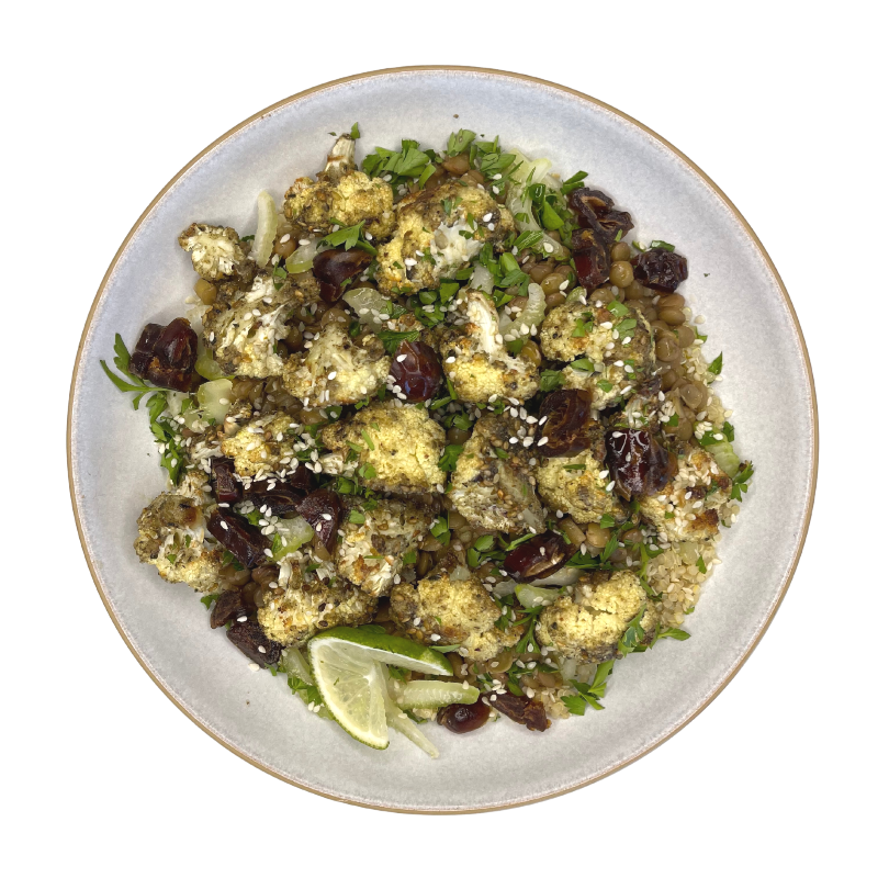 Za'taar Roasted Cauliflower w/ Lentils – Nook Vibrant Kitchen